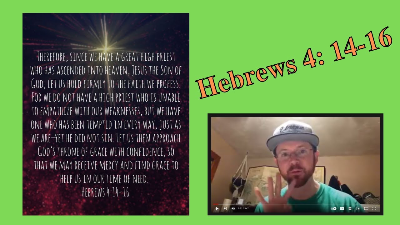 Mercy, Grace, or Control | Hebrews 4: 14-16 Bible verses - Hebrews 4: ...