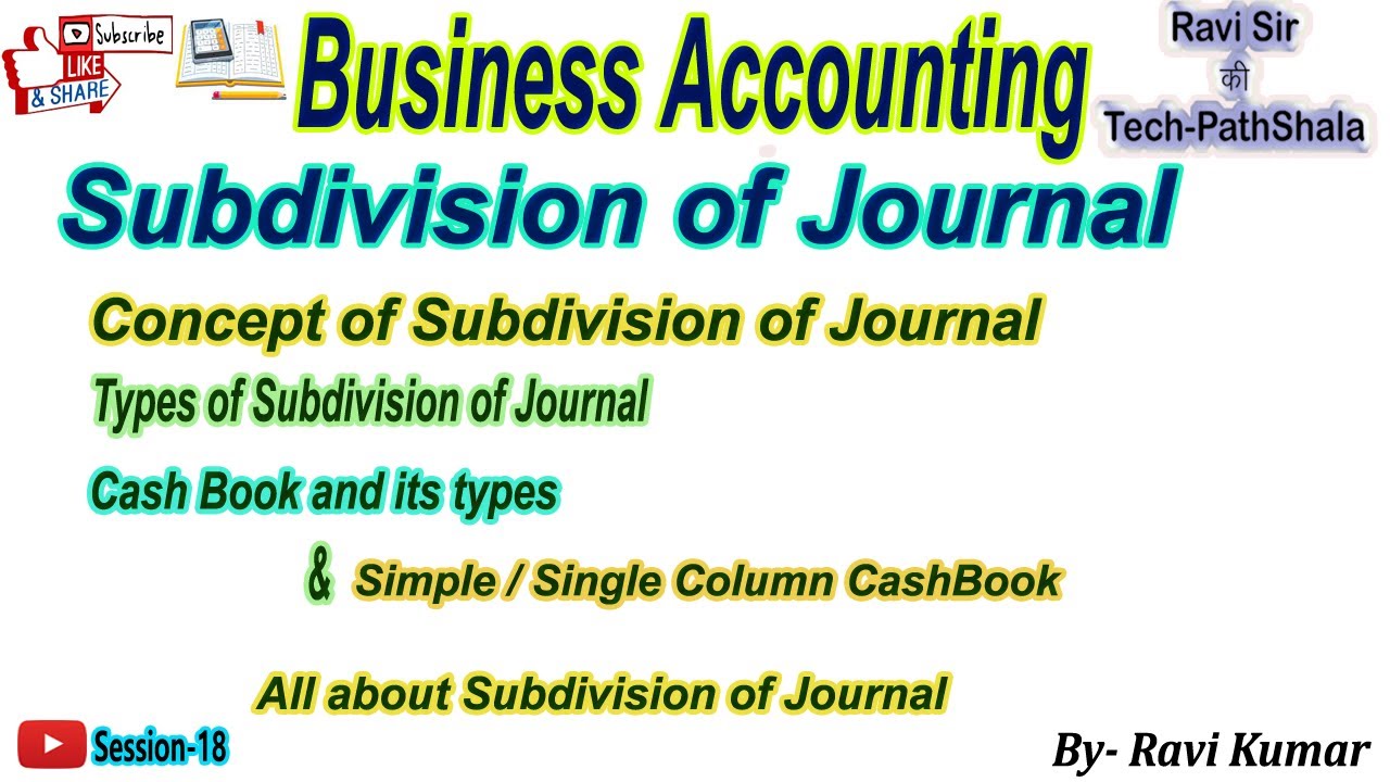 Subdivision Of Journal Subdivision Of Journal Cash Book Simple Cash Subdivision Of Journal Subdivision Of Journal Cash Book Simple Cash