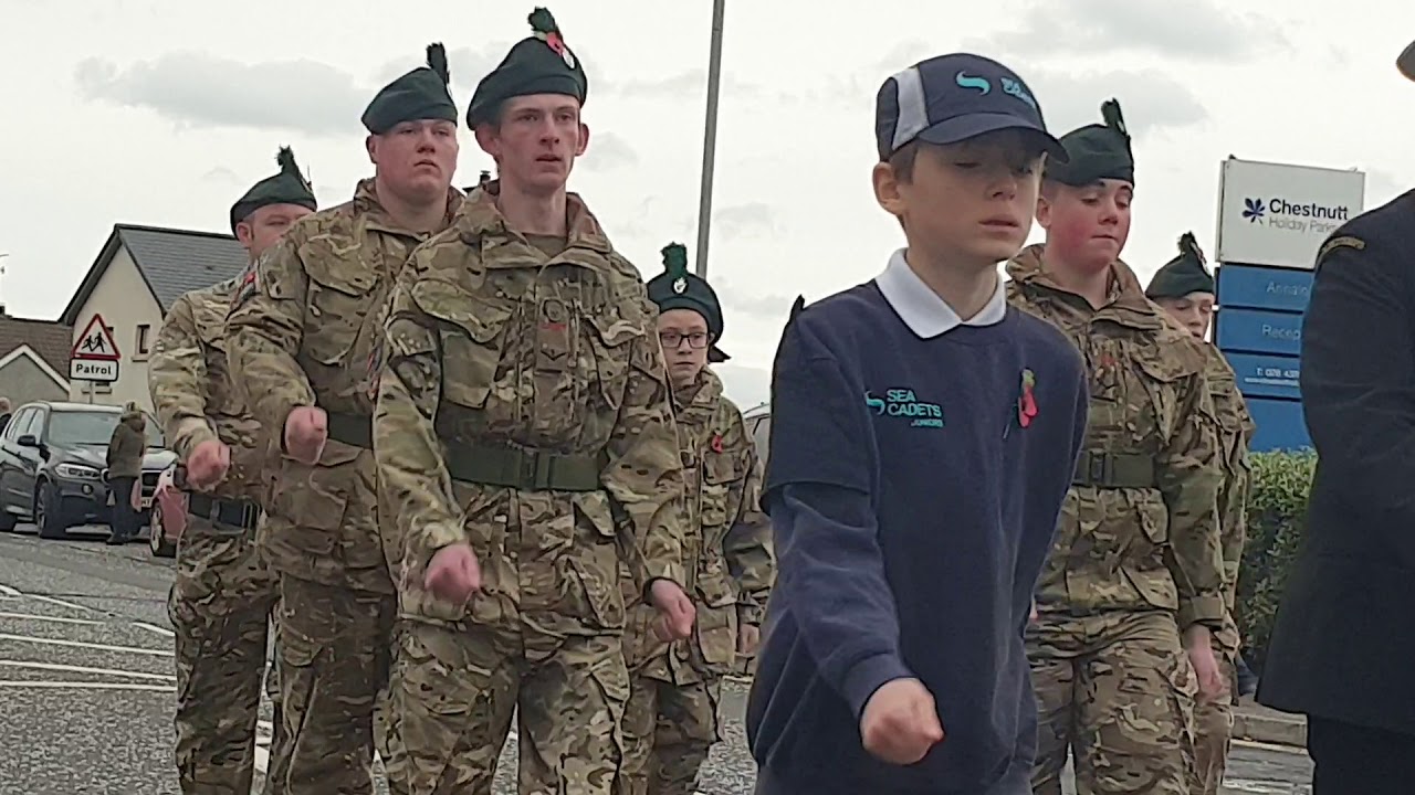Royal British Legion Remembrance Sunday Parade Annalong 2019 - YouTube