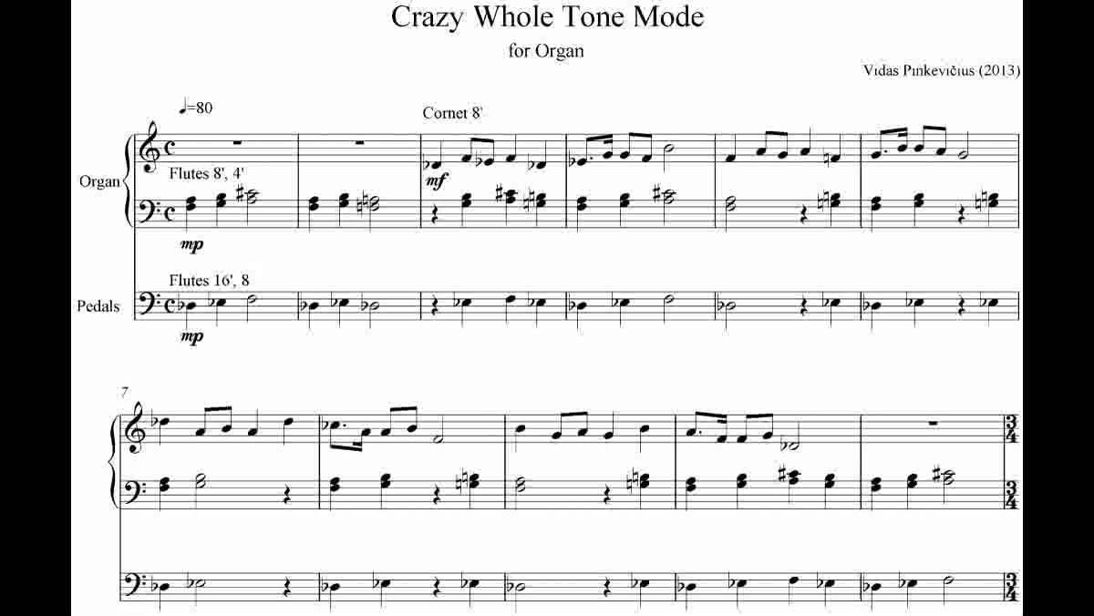 Crazy Whole Tone Mode for Organ - YouTube