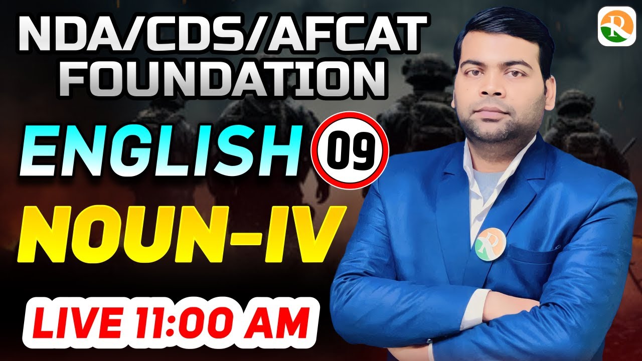 Noun -4 for NDA | NDA online Classes | NDA/CDS/AFCAT English Class 2024 | NDA English classes ...
