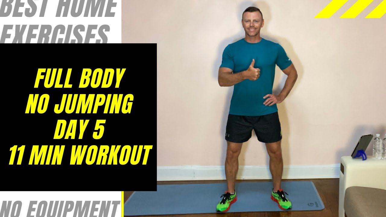FULL BODY -NO JUMPING- 11 MINUTE WORKOUT VIDEO Day 5! Workout Anywhere ...