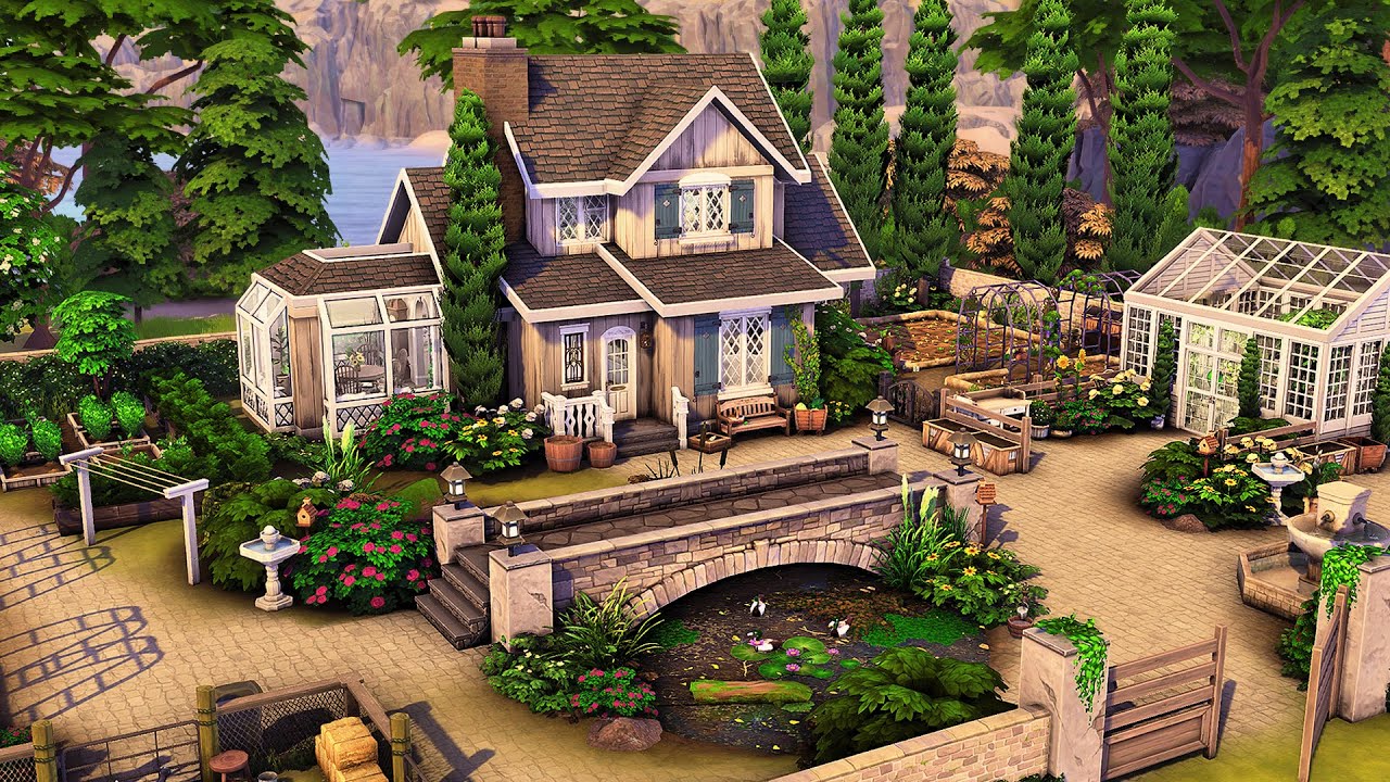 Gardener's Family Home | The Sims 4 Speed Build - YouTube