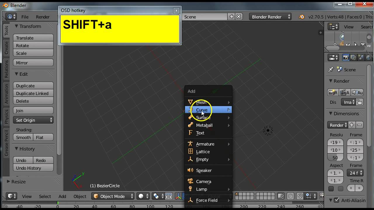 How to create a rib using Blender - YouTube