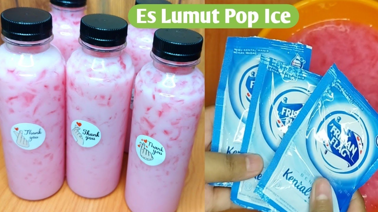 Tambahkan Jelly dan Susu Hasilnya Sangat Enak Resep Es Lumut Pop Ice ...