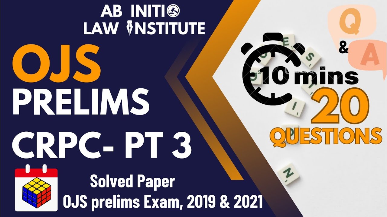 The final part- OJS 2021 & 2019-Previous year prelims paper - Part 3 # ...