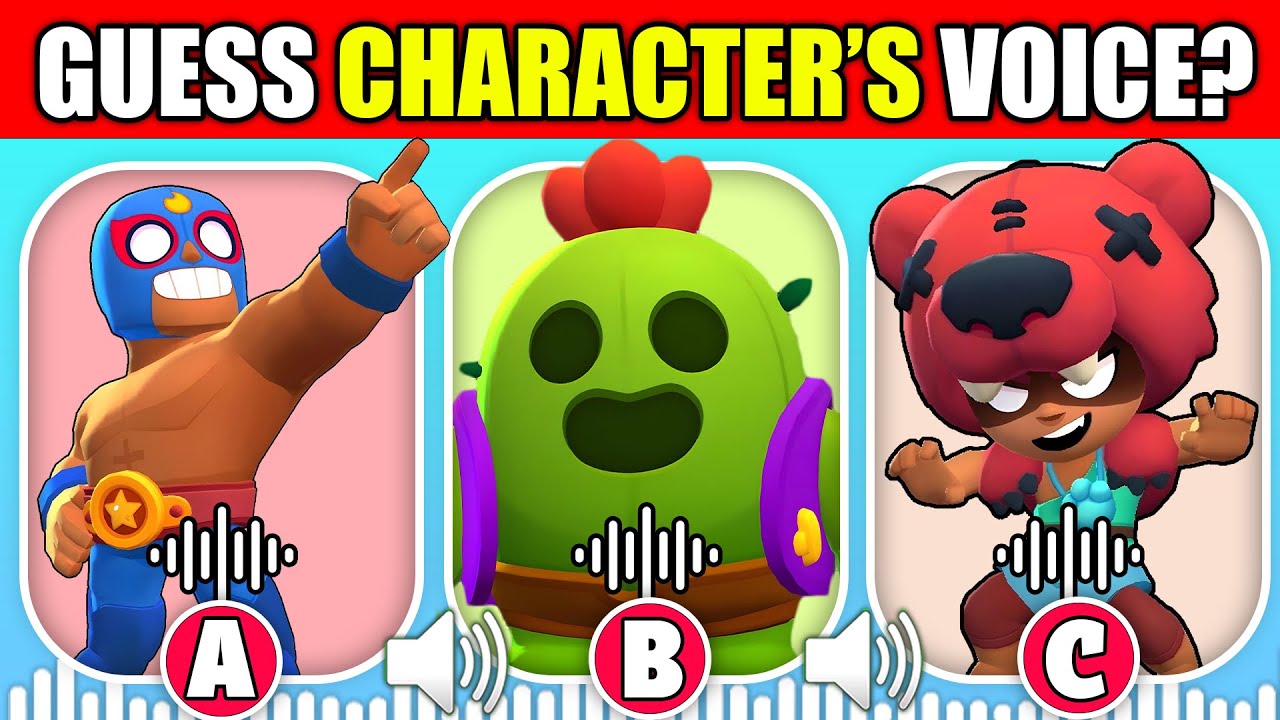 Guess The Brawler by Their Voice?! | Brawl Stars Quiz | Spike, El Primo ...