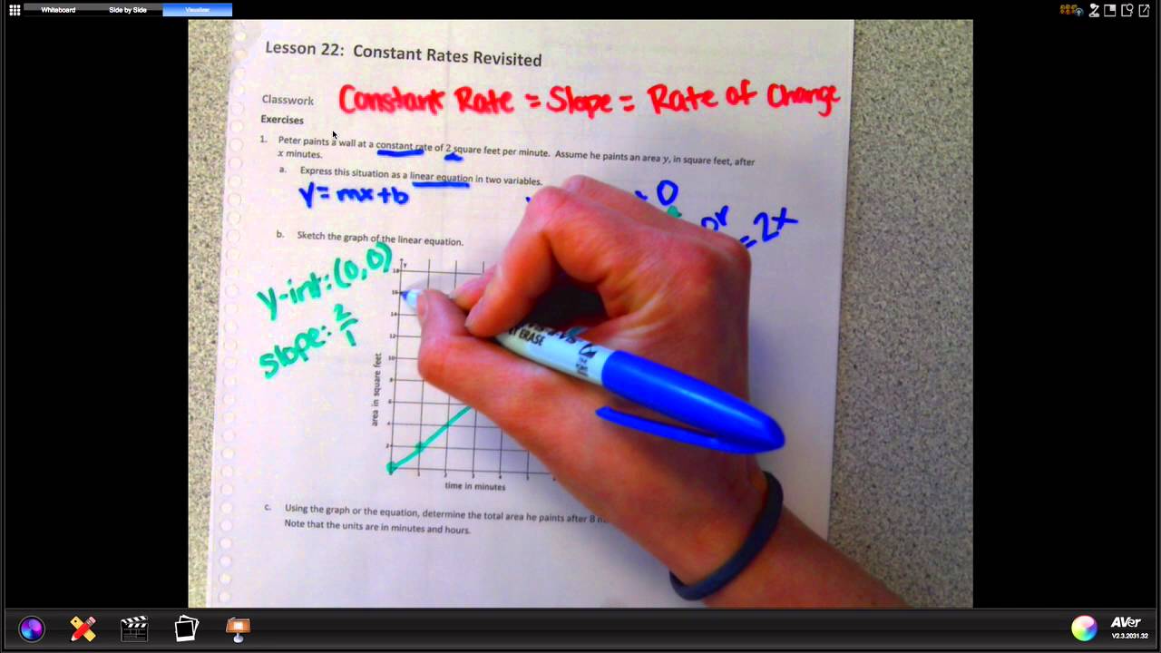 Mod 4 Lesson 22: Constant Rate Revisited - YouTube