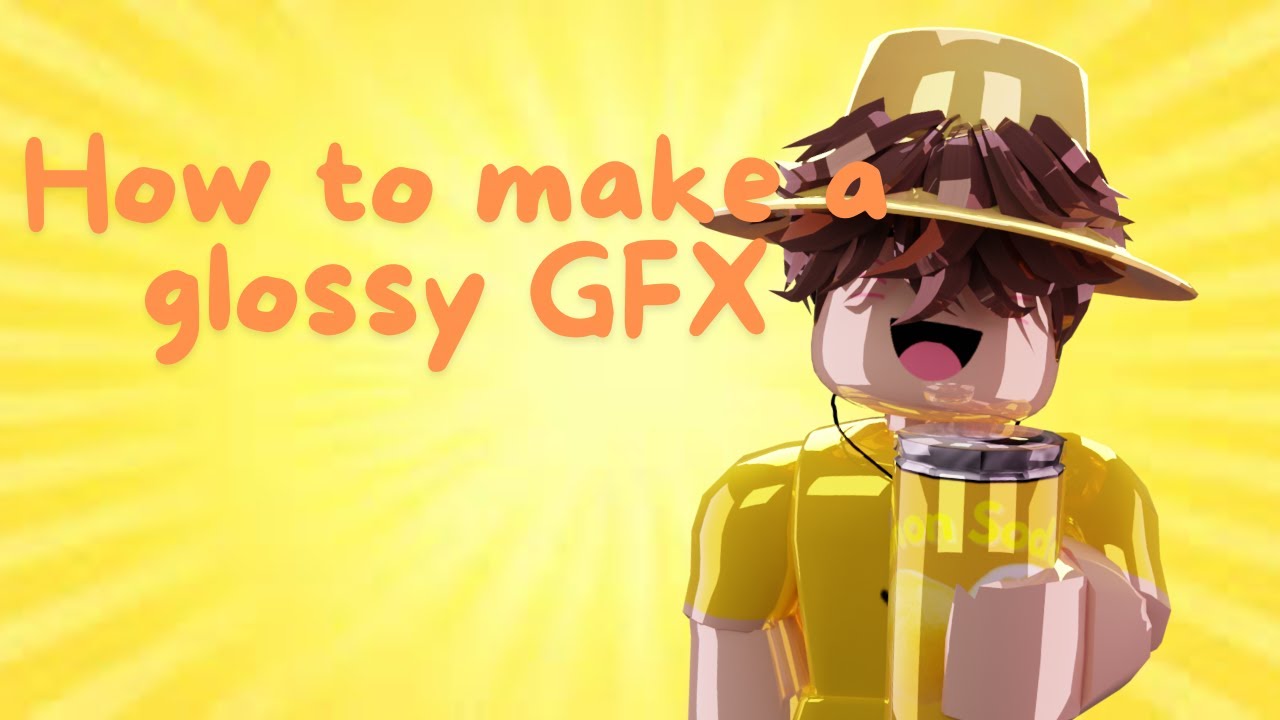 How to make a glossy GFX in blender! - YouTube