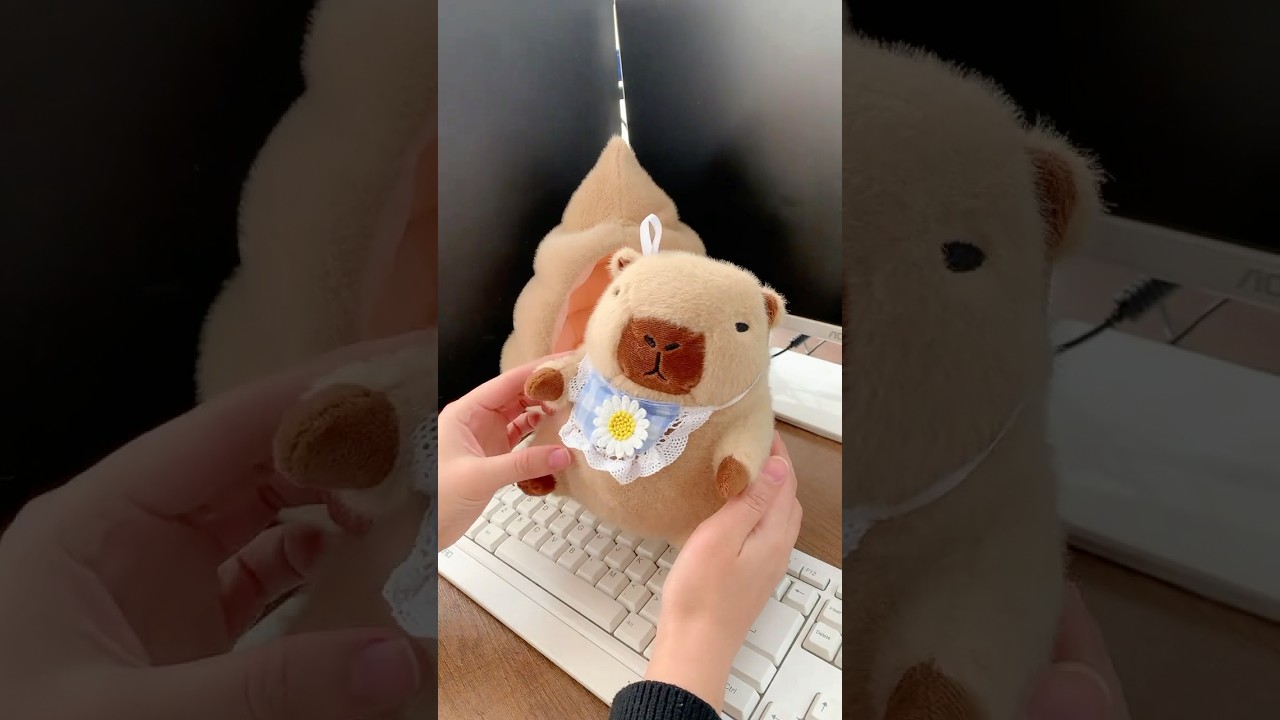 When I cut into the cake, I was shocked! There was a sneaky capybara ...