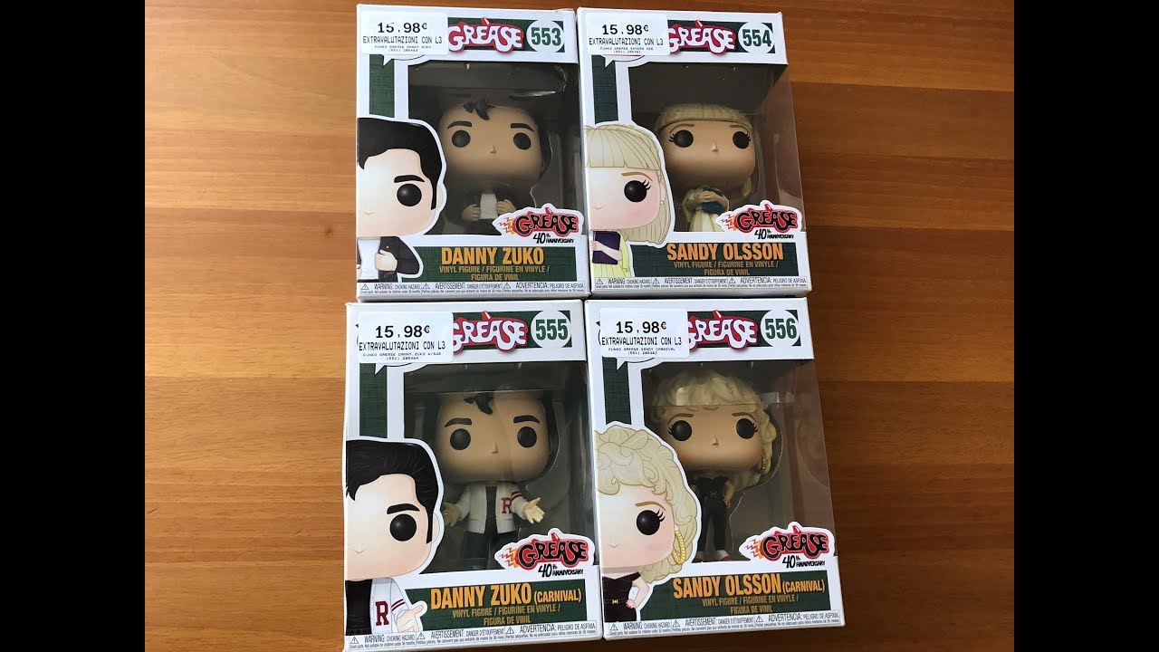 COLLEZIONE COMPLETA FUNKO POP THE GREASE 40th ANNIVERSARIO - YouTube