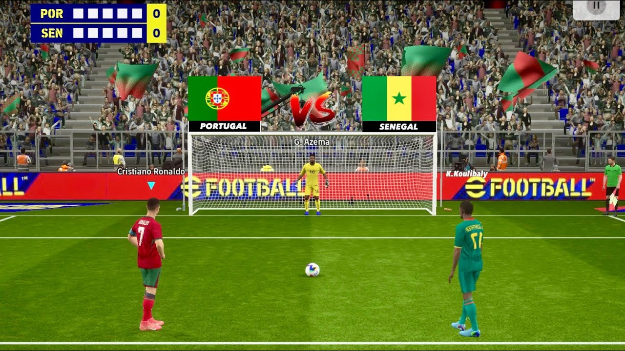 Portugal vs Senegal Penalty Shootout 🔥| Cristiano Ronaldo vs K ...