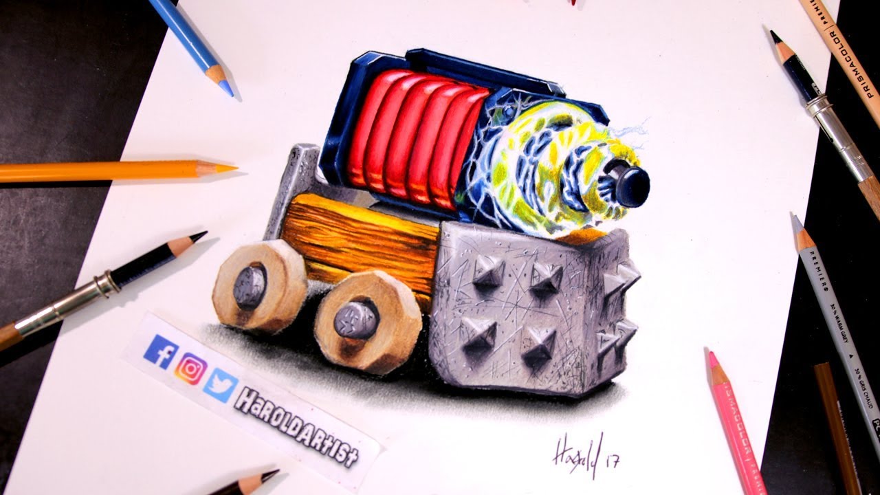 Como Dibujar al Chispitas de Clash Royale REALISTA Paso a Paso | How to ...