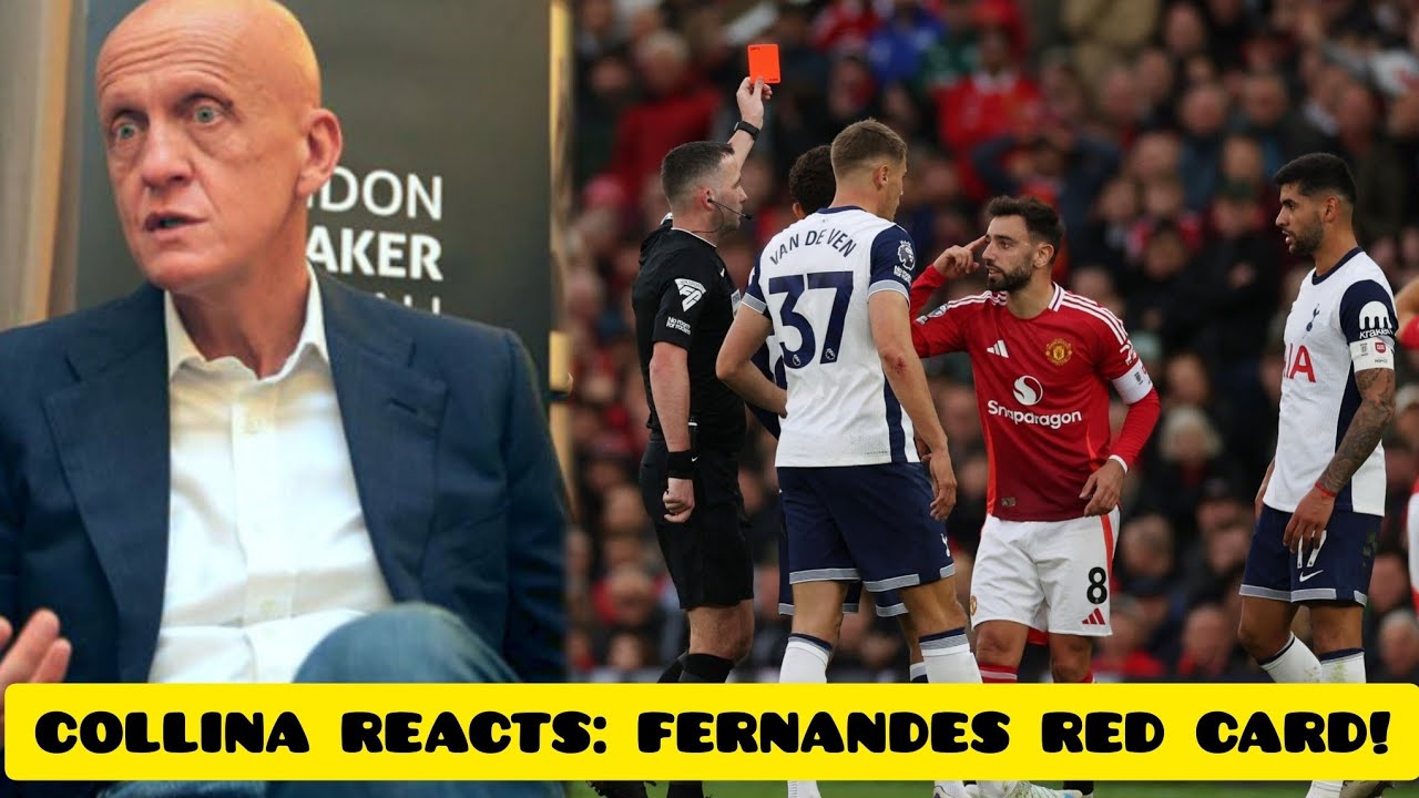 PIERLUIGI COLLINA FURIOUS AFTER BRUNO FERNANDES' SHOCKING RED CARD IN ...
