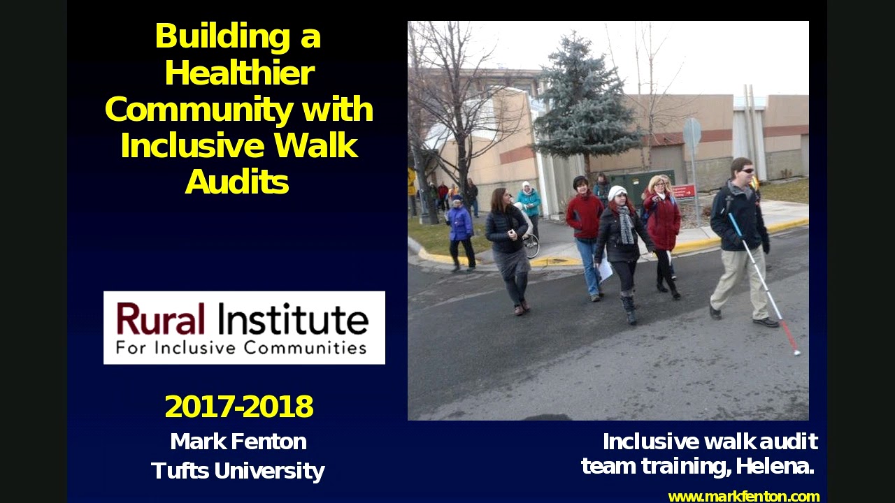 Inclusive Interdisciplinary Walking Audit - YouTube