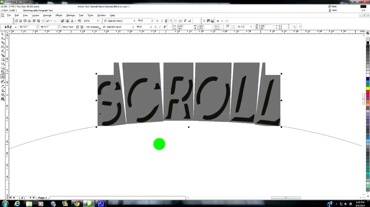 How To CorelDraw Pattern Making Curved Text Woodworking Computer ...