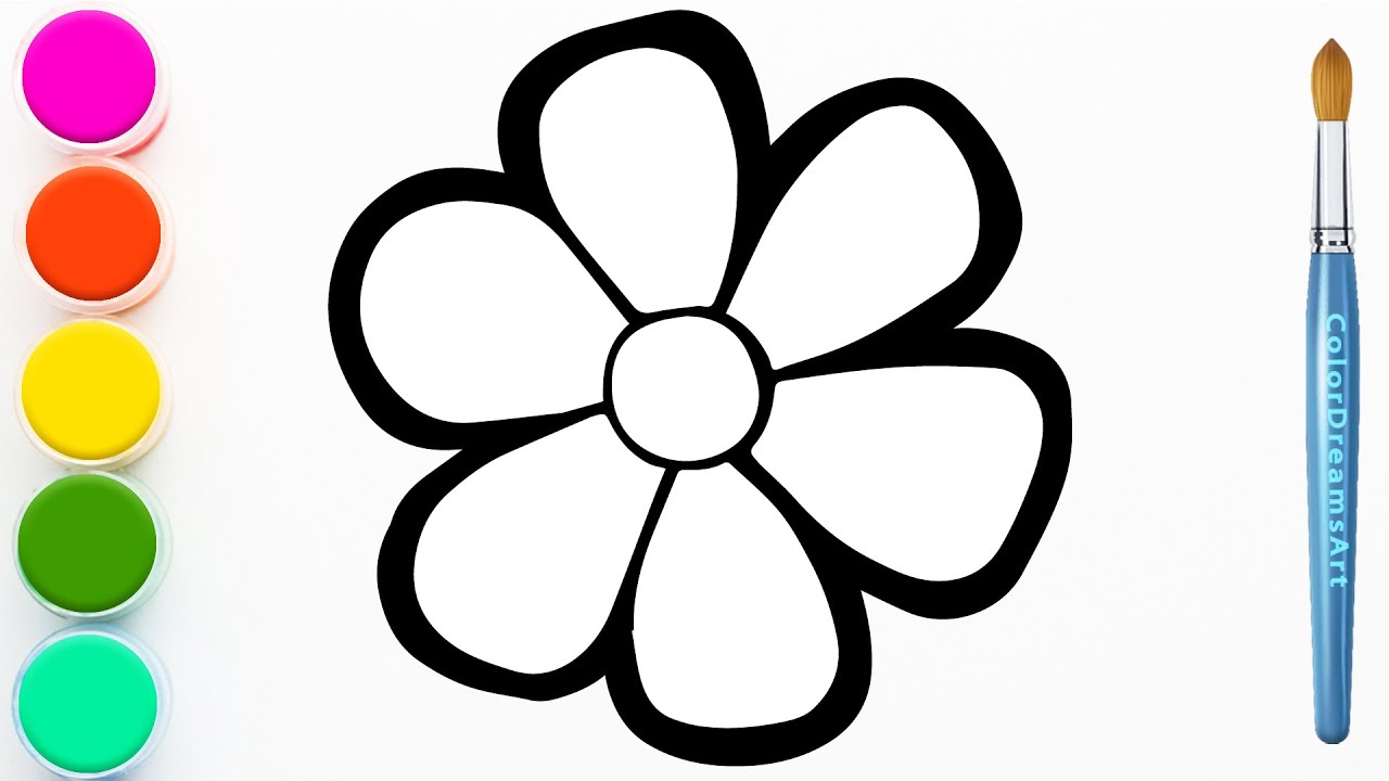 How to Draw a Flower | Step by Step - YouTube