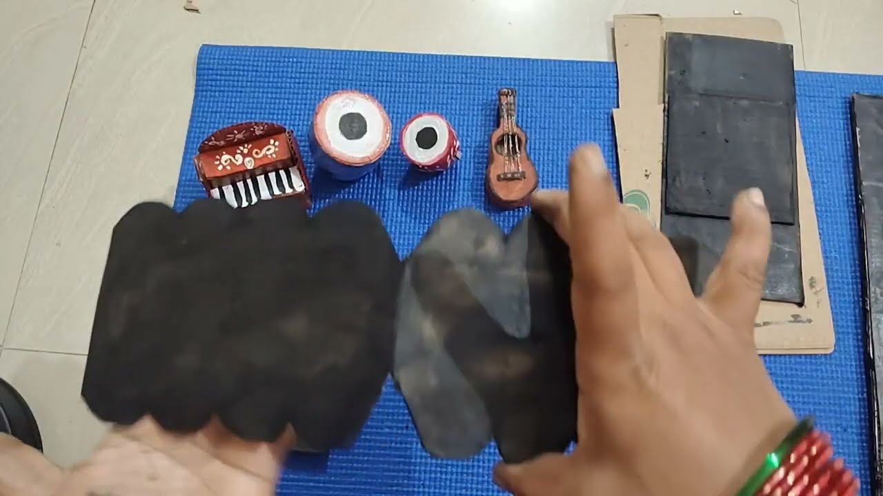 DIY Musical Instruments Shelf | Miniature Cardboard Craft Tutorial ...