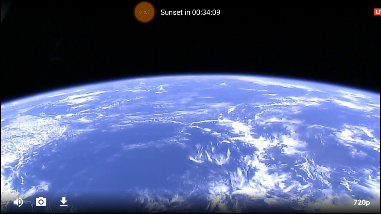 ISS international space station live feed app satellite view over ...