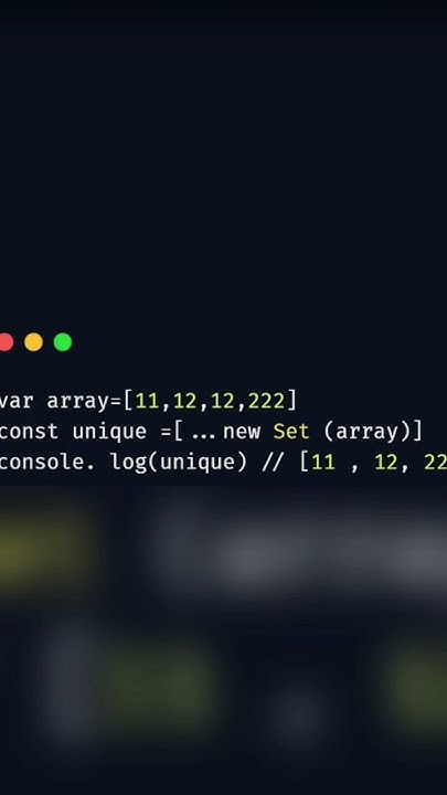 Filter Unique Valuesprogramming Developer Code Javascript Javascriptprogramming Js 