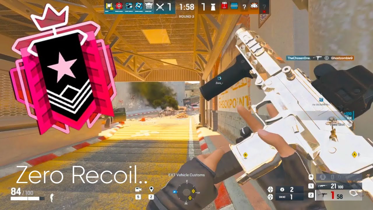 How a VETERAN plays SIEGE | SMG-12 0 Recoil | - YouTube