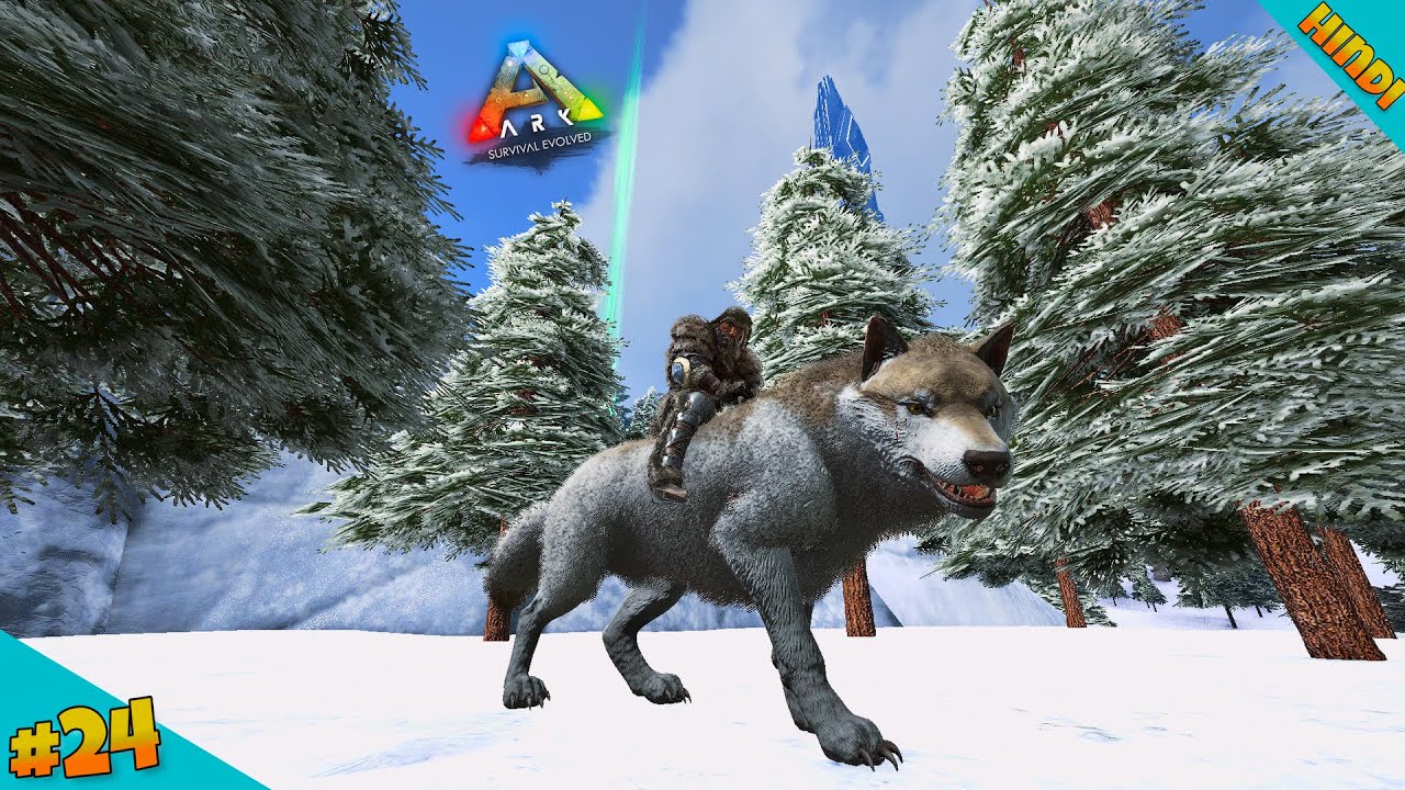 I Tamed a Dire Wolf 😱😱 | Ark Survival Evolved | Part 24 Hindi Gameplay ...