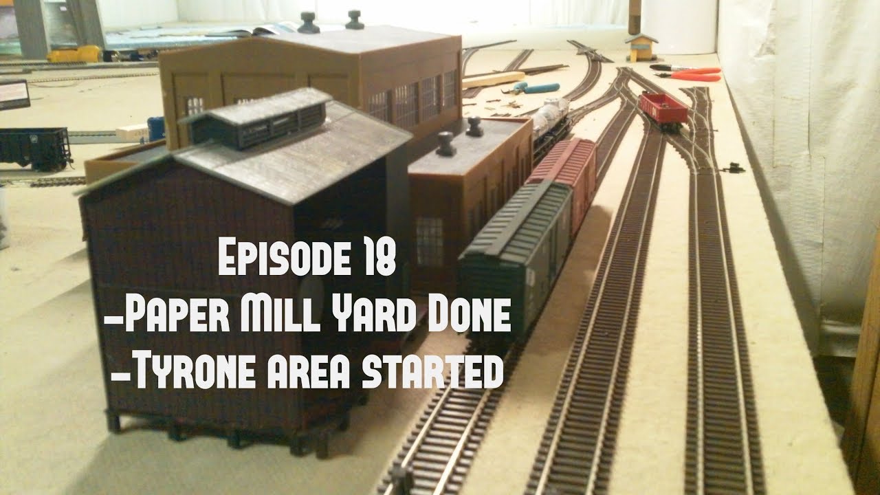 HO Scale PRR Layout Episode 18: Tyrone Trackwork Almost Done - YouTube