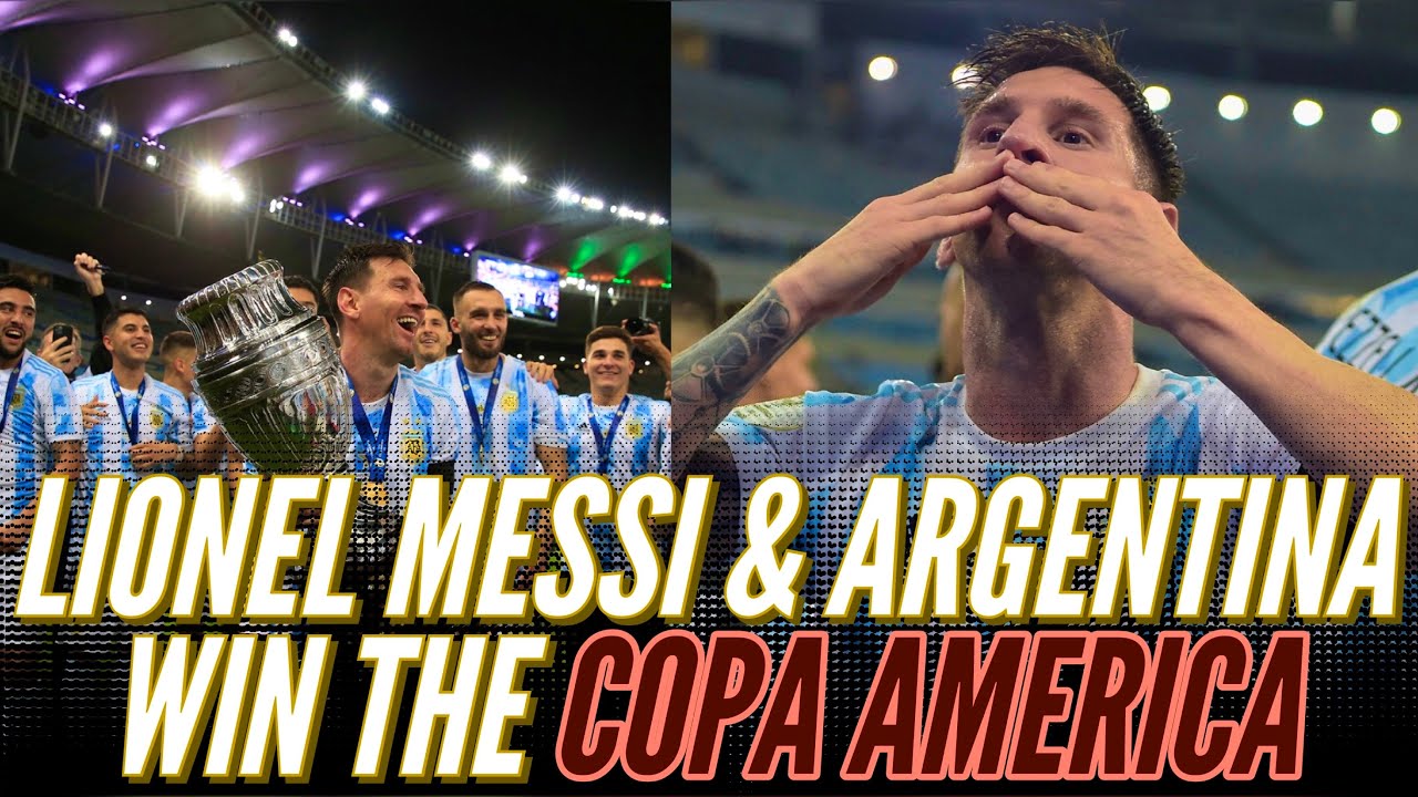 Lionel Messi and Argentina WIN THE 2021 COPA AMERICA Against Brazil ...