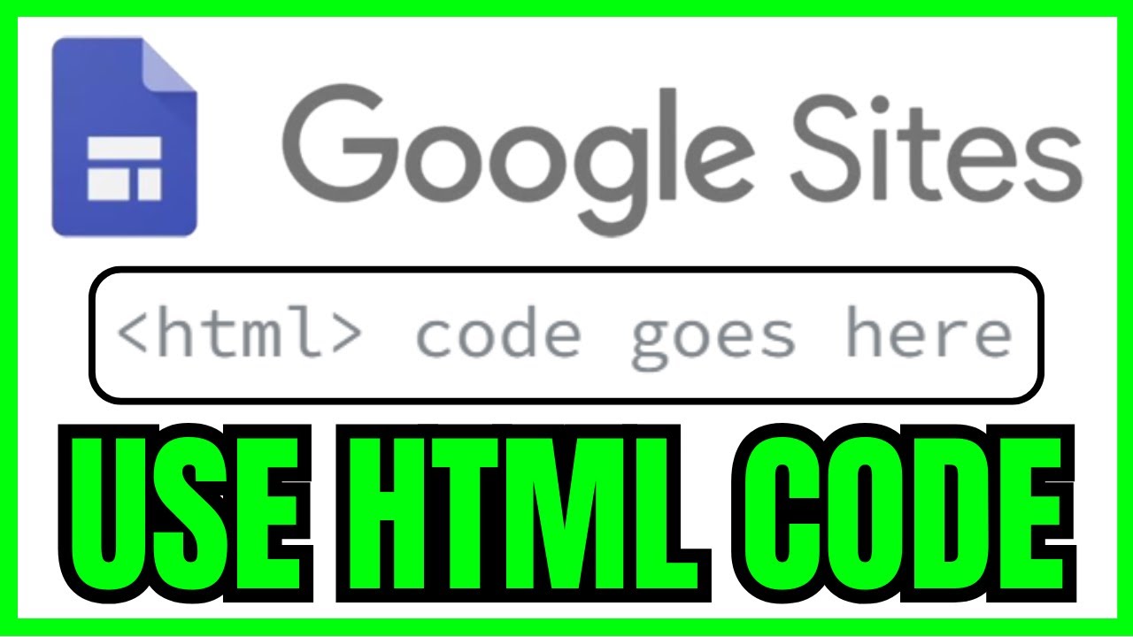 How To USE HTML In Google Sites (QUICK & EASY) 2026 - YouTube