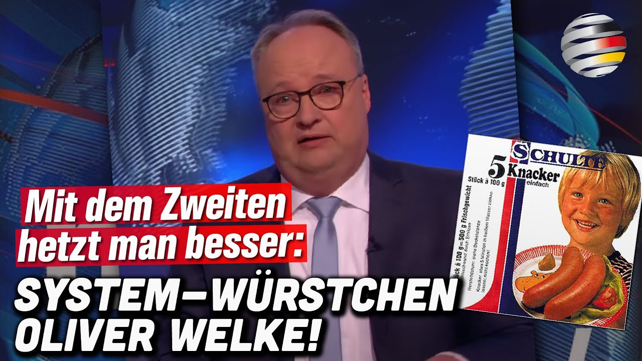 Mit dem Zweiten hetzt man besser: System-Würstchen Oliver Welke! - YouTube