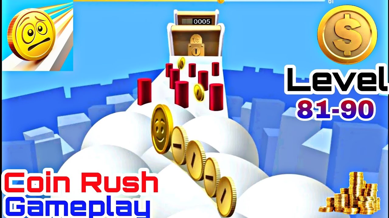 Coin Rush 🪙💰 gameplay walkthrough level 81-90 | New Satisfying game # ...