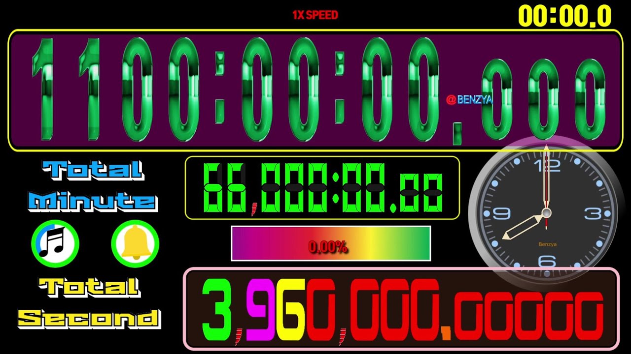 1100 hour countdown timer alarm🔔 - YouTube