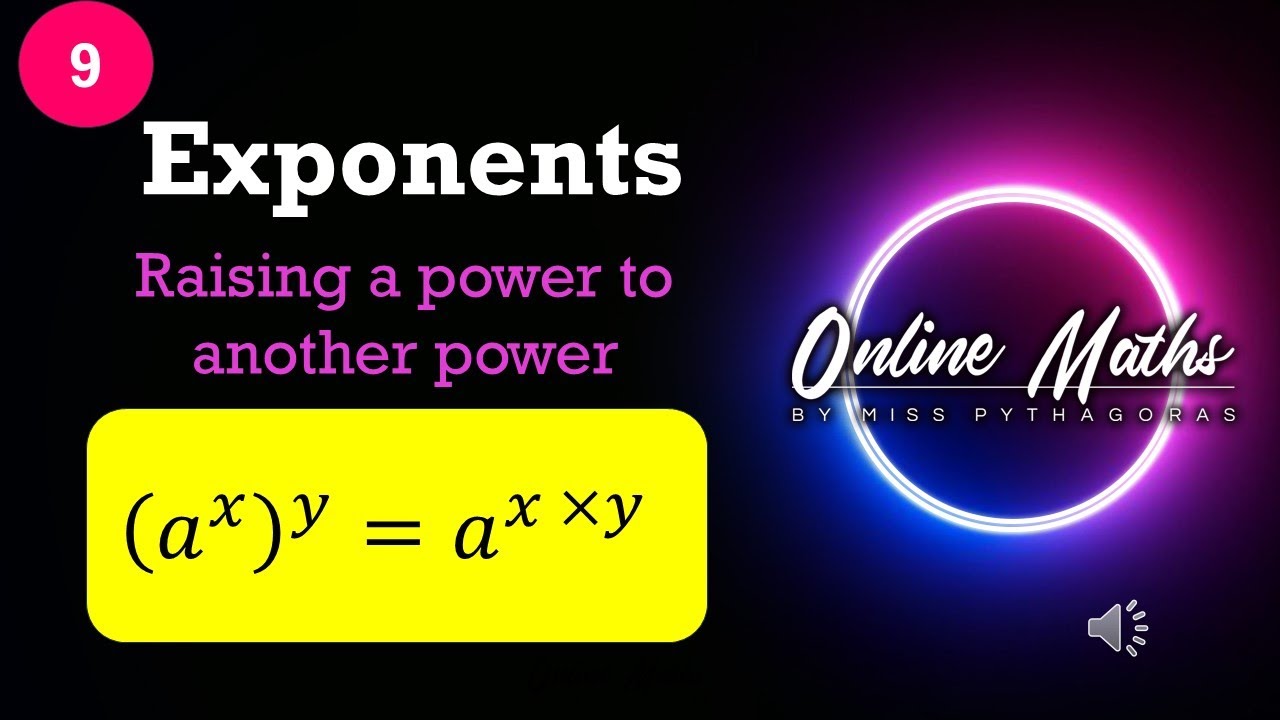 Exponents Grade9: L2 Raising a Power to a Power - YouTube
