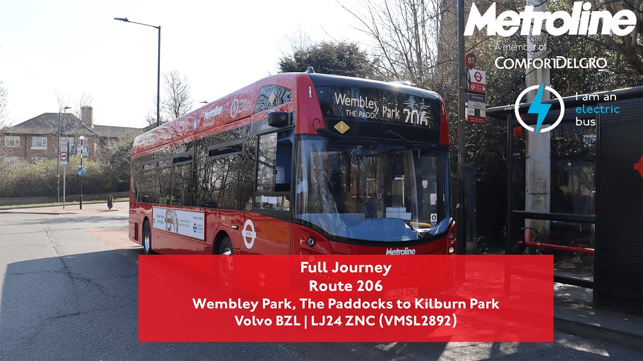 Full Journey | Route 206 to Kilburn Park | Brand New Volvo BZL ⚡ ...