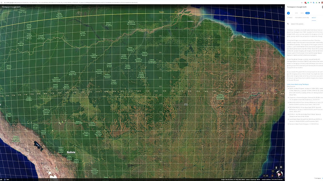 Brazil 4K Google Earth Timelapse 1985-2020 - YouTube