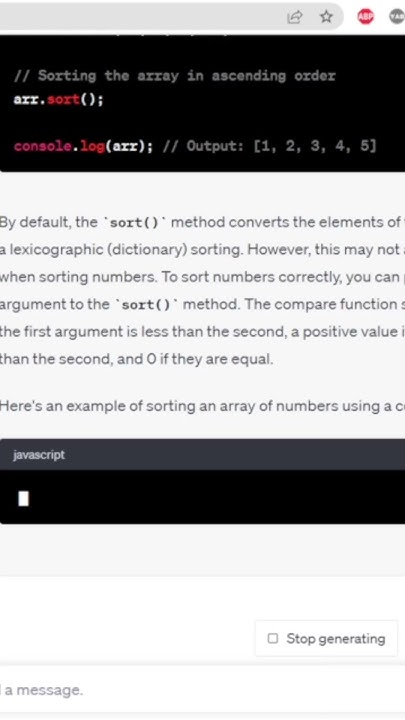 Sorting array in javaScript - YouTube