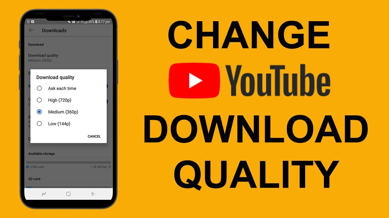 How to change download quality on youtube videos 2021 | Youtube video ...