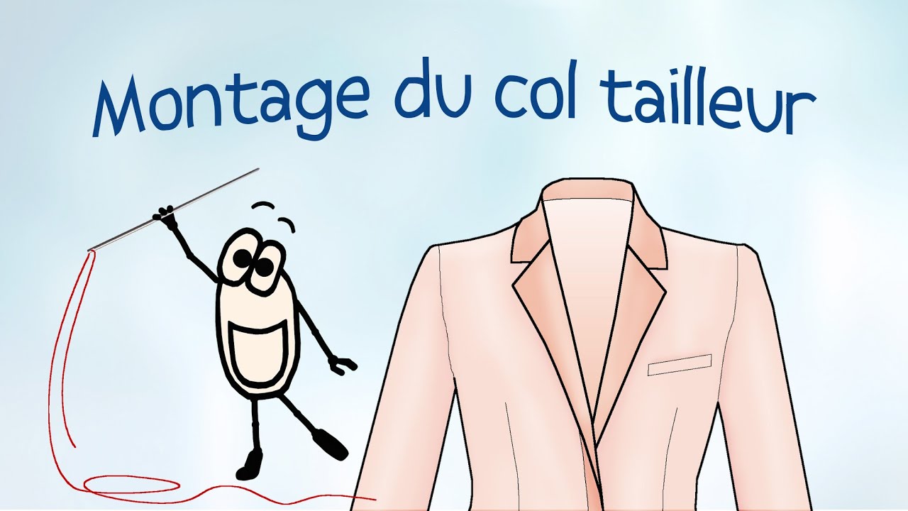 Le Montage du Col Tailleur - Patronage et couture facile (HD) - YouTube