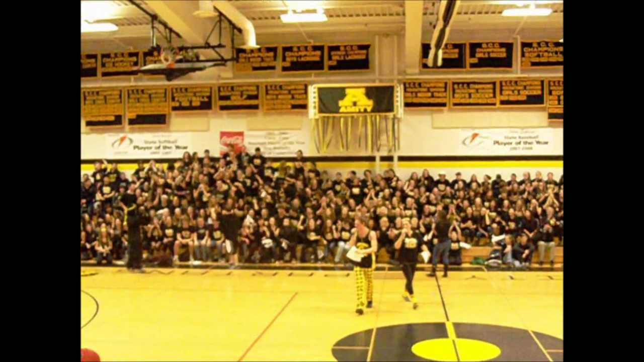 Amity High School Pep Rally - The Roller Coaster - YouTube