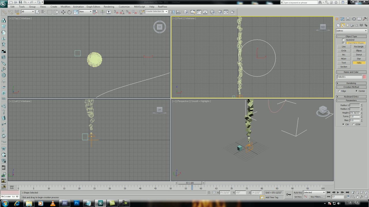 3d max super spray path follow Tutorial - YouTube