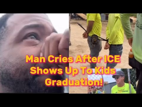 Man Cries After ICE shows up to an elementary school graduation - YouTube