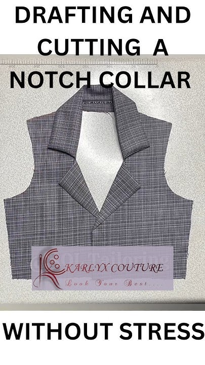 DRAFT AND CUT A NOTCH COLLAR & LAPEL. #hackinfo #clothingdesign #howtomake #drafting #tutorial ...