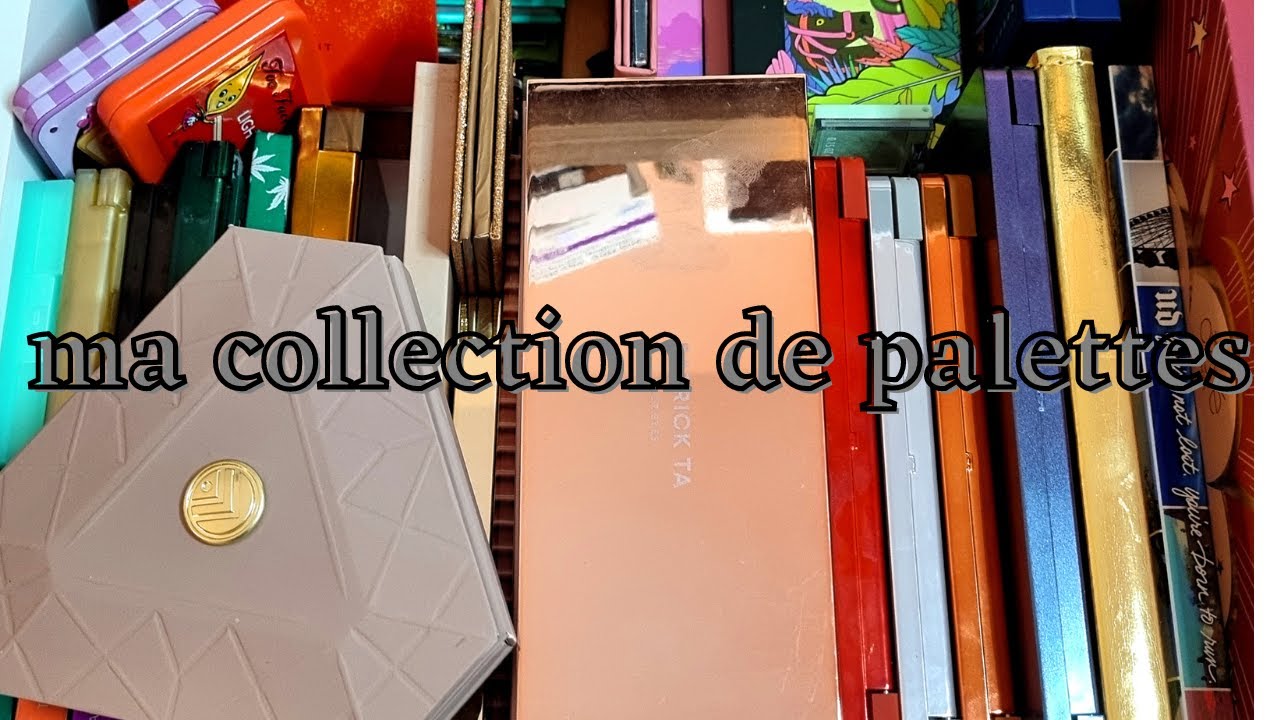 MA COLLECTION DE PALETTES 2022 🎨(prenez des petits snacks) - YouTube