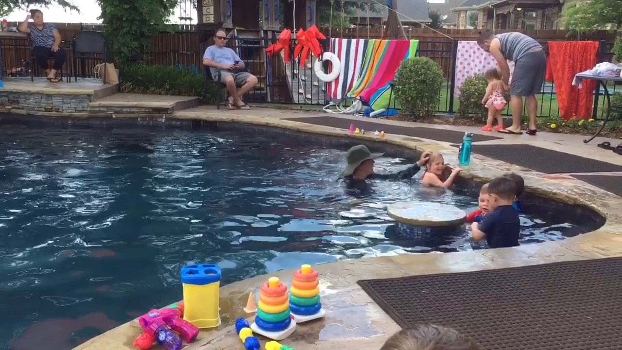 Little Miss swim lessons - YouTube