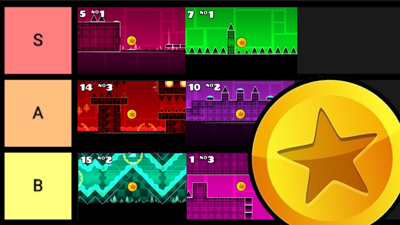 Ranking all Secret Coins in RobTop Levels (Geometry Dash) - YouTube