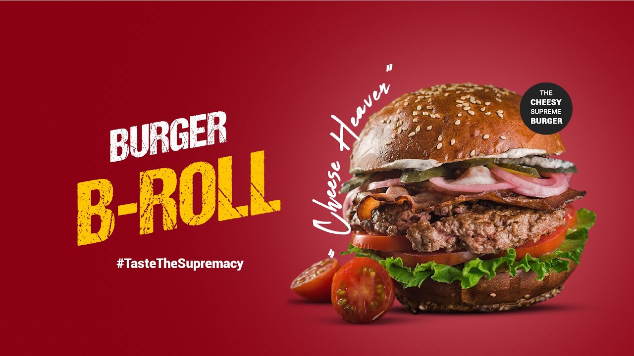 Burger B Roll | Food B Roll | Cinematic Burger Video - YouTube