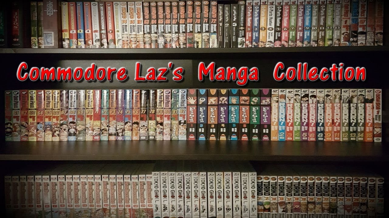 Commodore Laz's Manga Collection! | July 2017 | 400+ Volumes! - YouTube