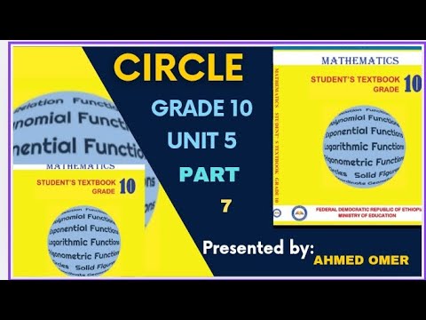 Xisaab Fasalka 10 cutubka 5 circle part 7 - YouTube