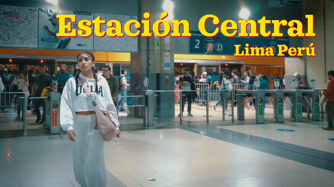 Asi es la Estación Central del metropolitano de Lima Peru en 2023 4K ...