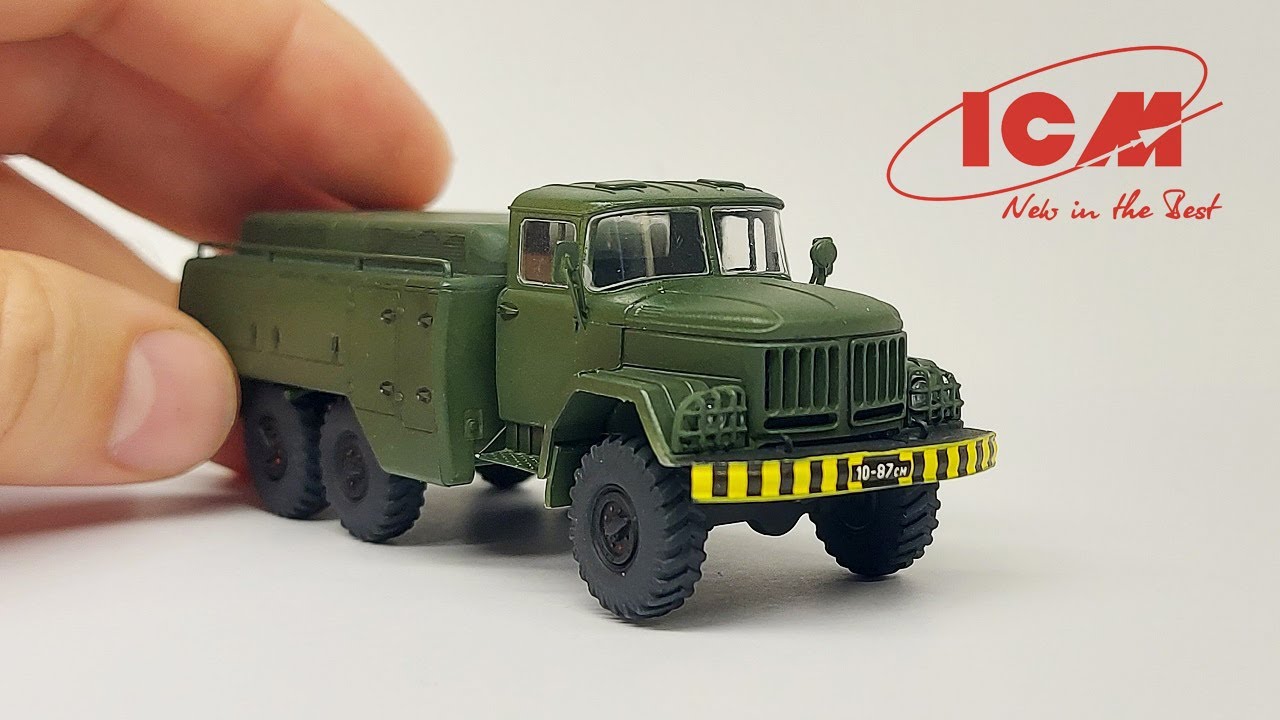 ZIL-131 scale model | Full Build ICM 1:72 - YouTube